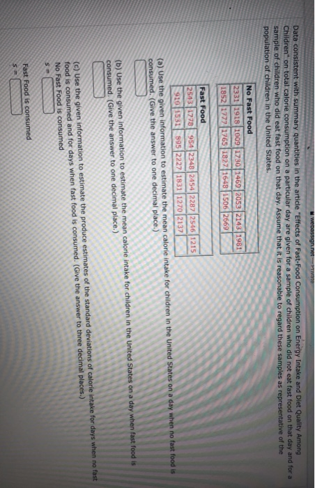 Solved webassign.net Private Data consistent with summary | Chegg.com