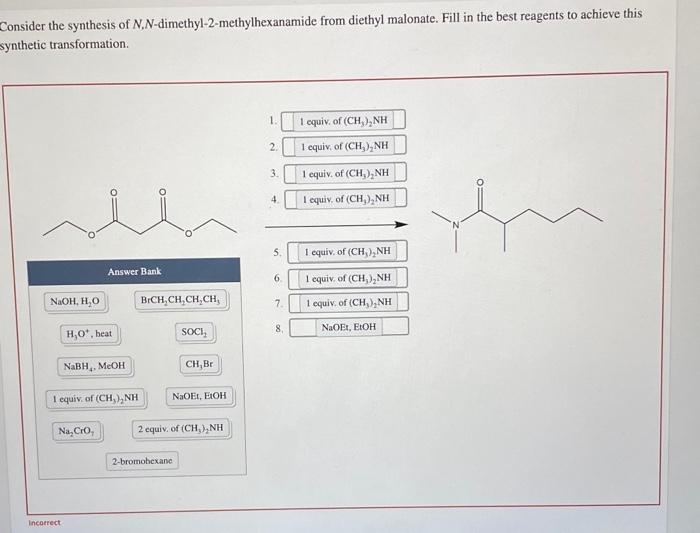 Solved Consider the synthesis of | Chegg.com