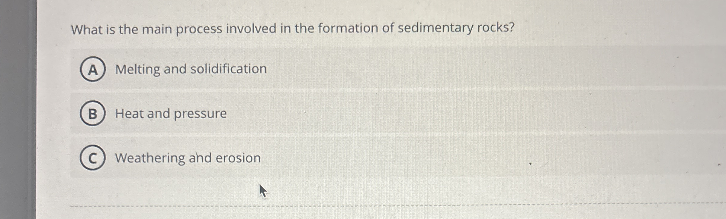 Solved What is the main process involved in the formation of | Chegg.com