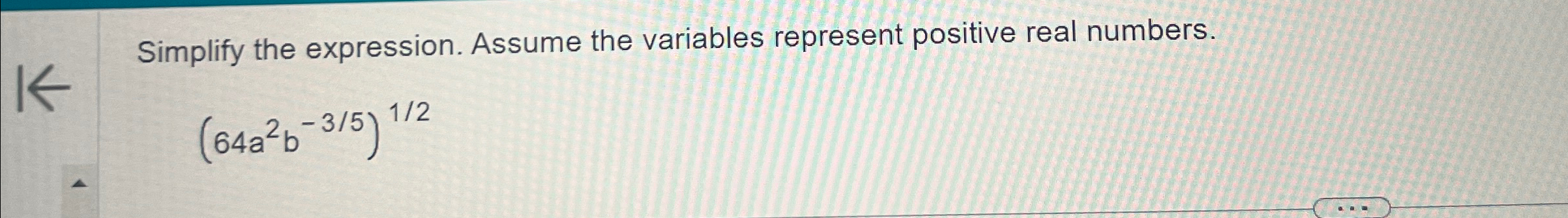 Solved Simplify the expression. Assume the variables | Chegg.com