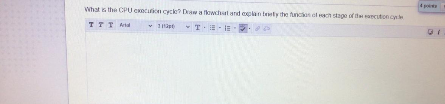 Solved What is the CPU execution cycle? Draw a flowchart and | Chegg.com