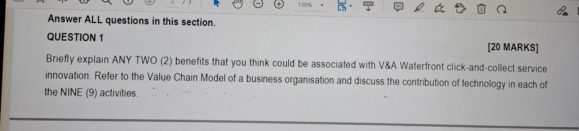 Answer ALL questions in this section. QUESTION 1 [20 | Chegg.com