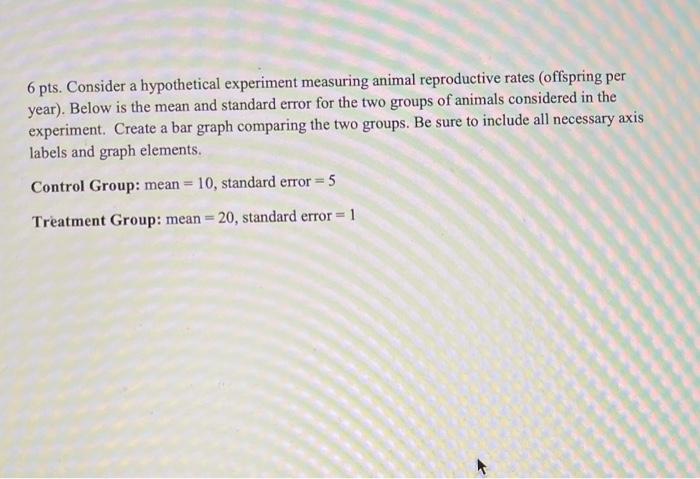 Solved 6 pts. Consider a hypothetical experiment measuring | Chegg.com