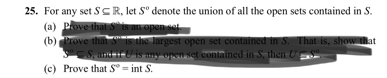 Solved just PART C PLEASE !!!!!!! ﻿just part CFor any set | Chegg.com