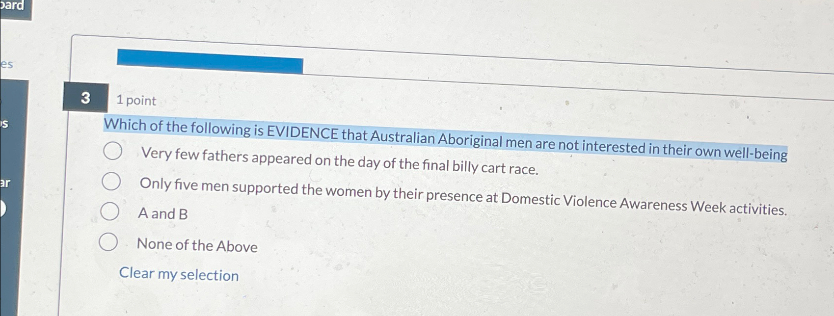 Solved 31 ﻿pointWhich of the following is EVIDENCE that | Chegg.com