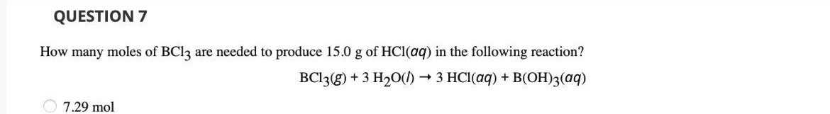 Solved QUESTION 7What is the balanced | Chegg.com