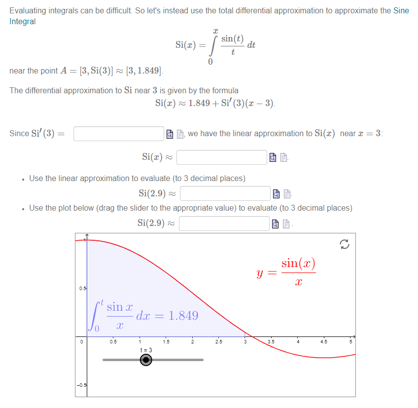 (a) ﻿Find the tangent line approximation to sin x | Chegg.com