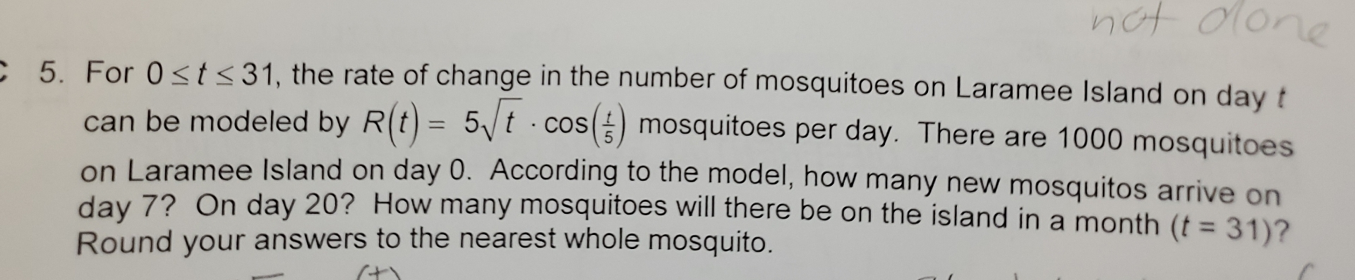 For 0≤t≤31, ﻿the rate of change in the number of | Chegg.com