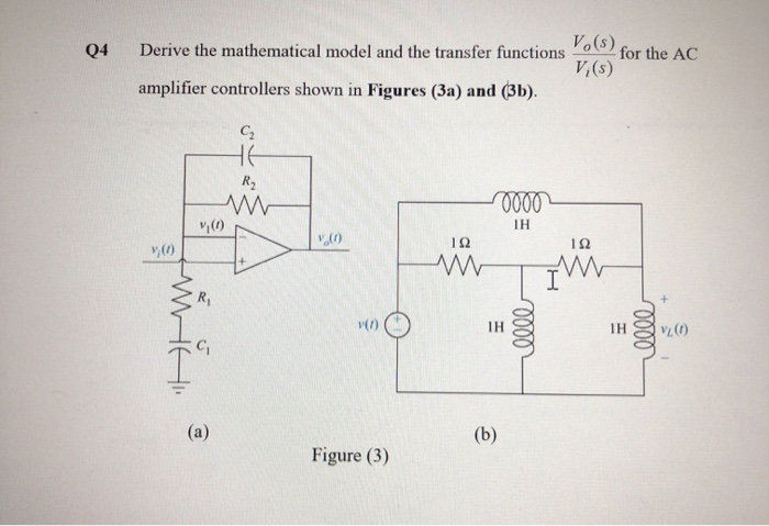 Solved 04 for the AC Derive the mathematical model and the | Chegg.com