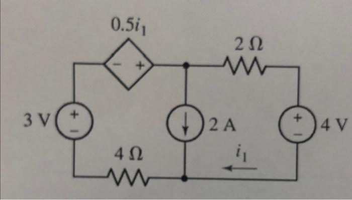 Solved using mesh analysis and nodal analysis find current | Chegg.com