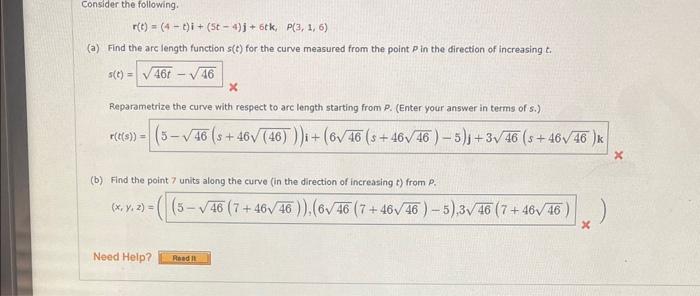 Solved Consider the following. | Chegg.com