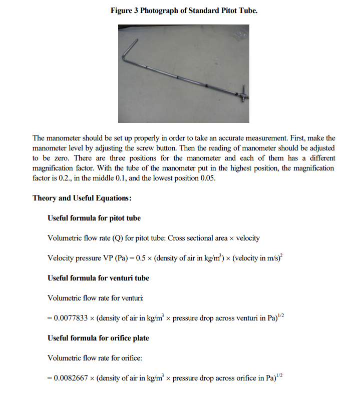 Solved Measurement of Air Flow Rate in Circular Ducts Aim To | Chegg.com