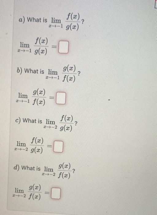 Solved consider the two function graphed below. if limit | Chegg.com