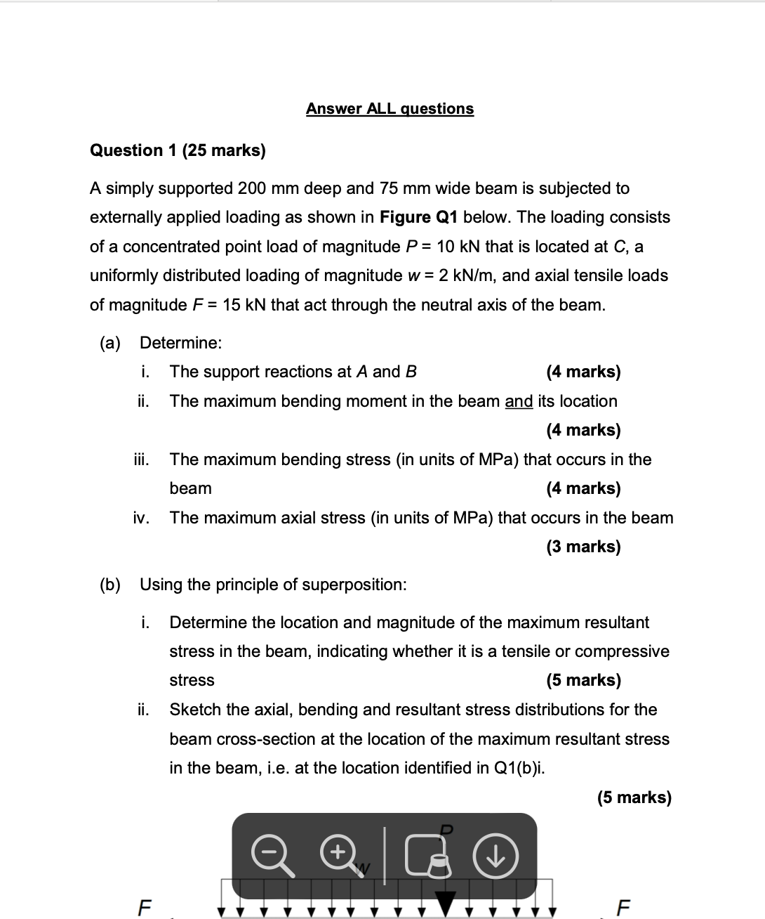 Solved Answer ALL questions Question 1 (25 ﻿marks) ﻿A simply | Chegg.com