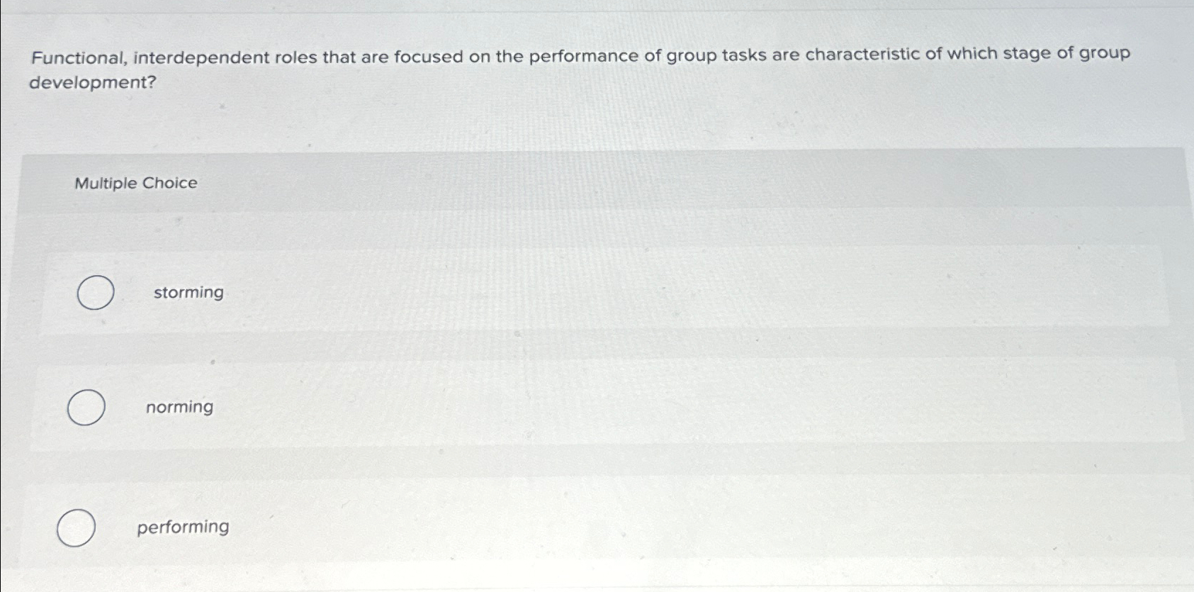 Solved Functional, interdependent roles that are focused on | Chegg.com