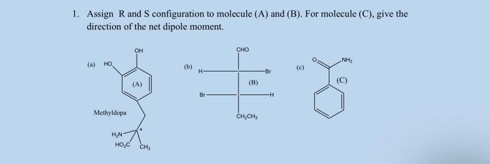 Solved Assign R and S configuration to molecule (A) and (B). | Chegg.com