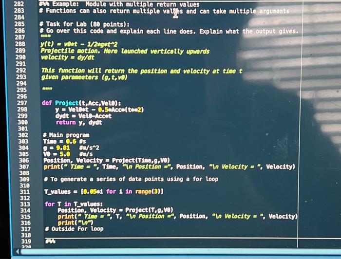 Solved Ex exanple: Fodule with muttiple return vatues - | Chegg.com