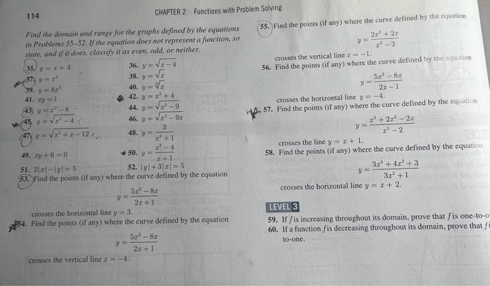 Solved 55. Find the points (if any) where the curve defined | Chegg.com