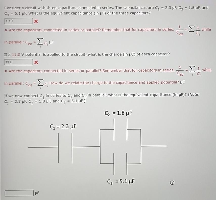 Solved Consider a circult with three capacitors connected In | Chegg.com