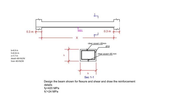 details fy=420MPa fc′=24MPa | Chegg.com