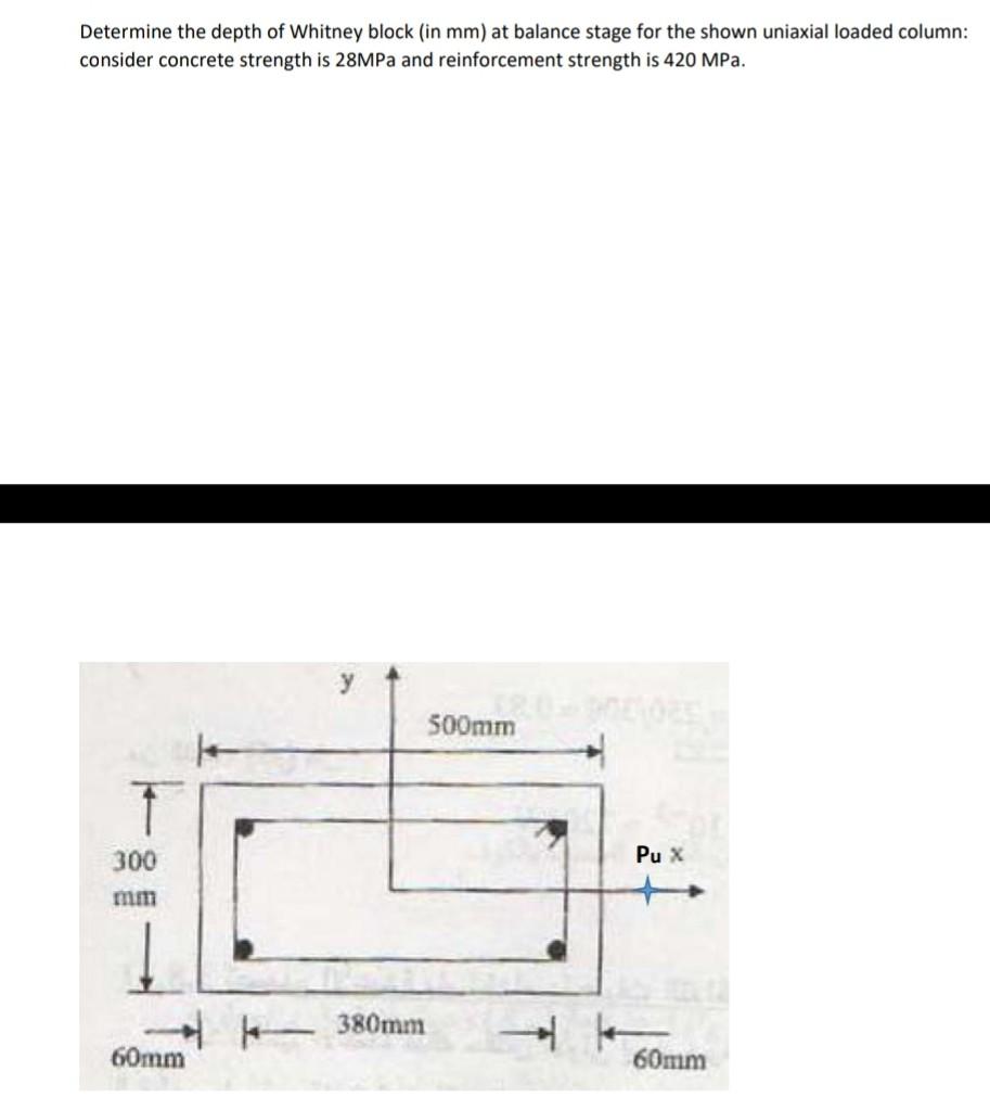 Solved Determine the depth of Whitney block (in mm) at | Chegg.com