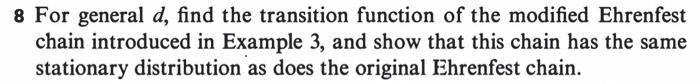 Solved 8 For general d, find the transition function of the | Chegg.com