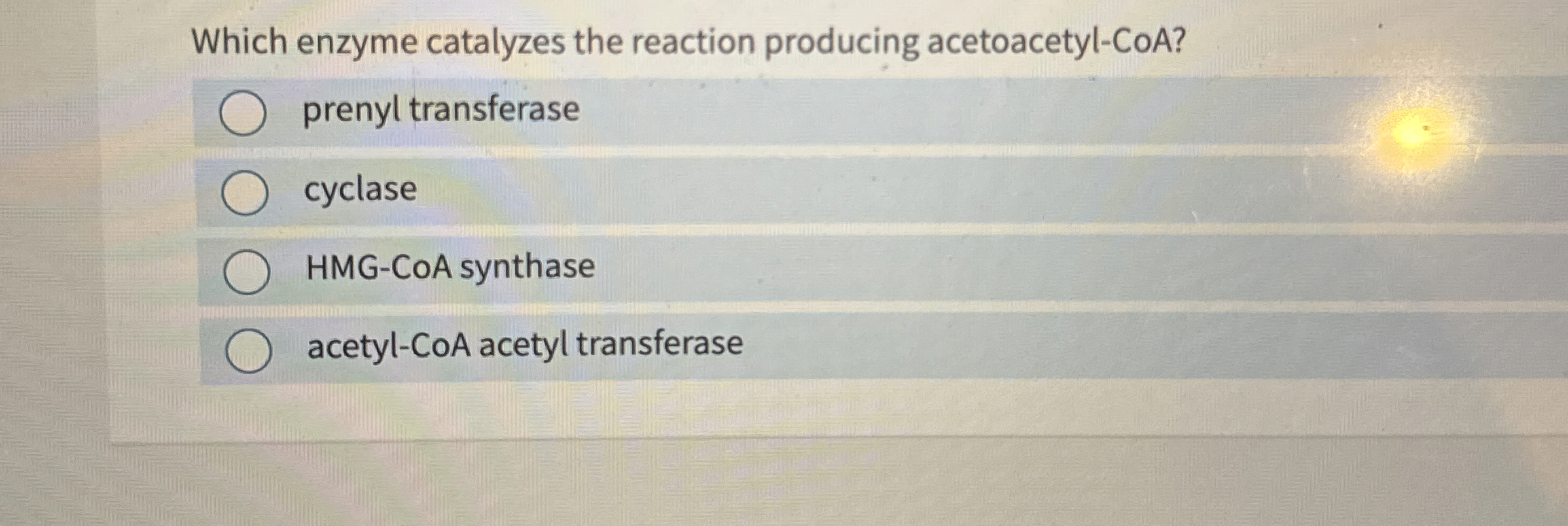 Solved Which enzyme catalyzes the reaction producing | Chegg.com
