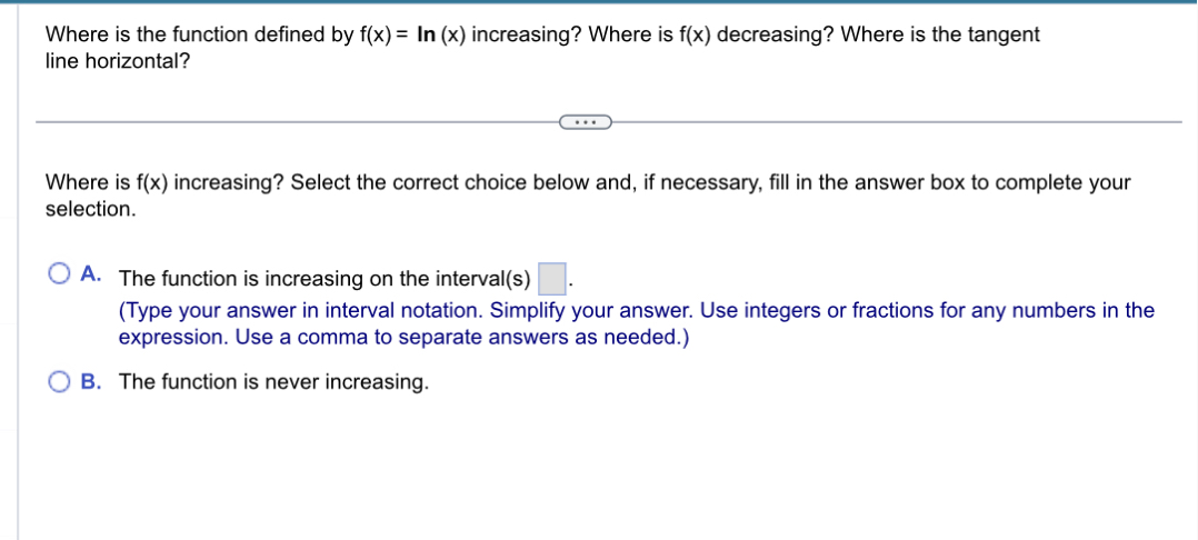 Solved Where is the function defined by f(x)=ln(x) | Chegg.com
