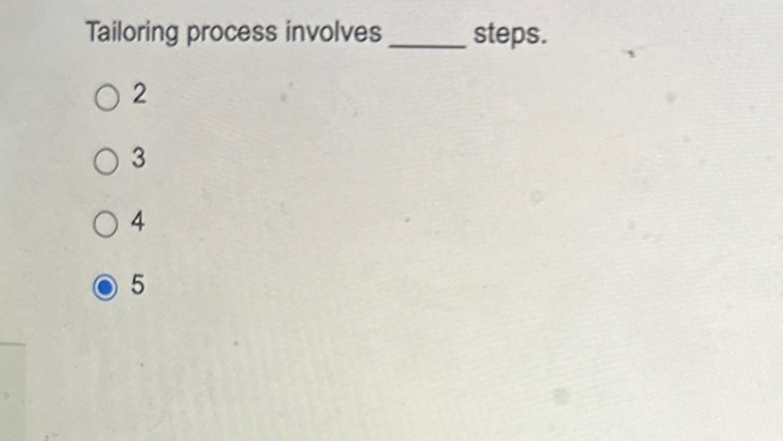 Solved Tailoring process involves q, ﻿steps.2345 | Chegg.com