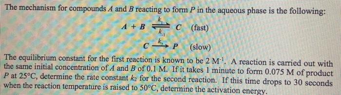 Solved ܝܢ The mechanism for compounds A and B reacting to | Chegg.com