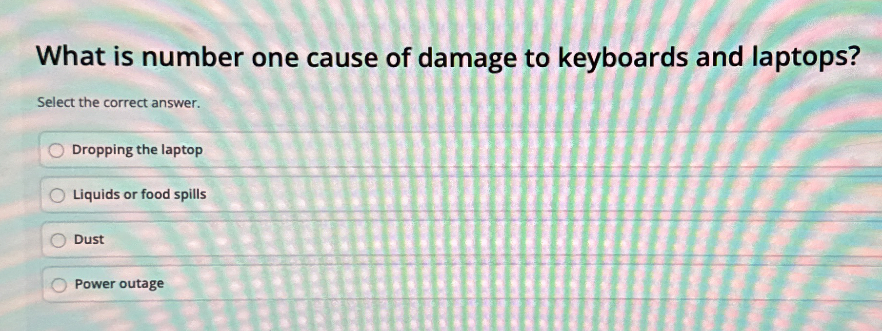 Solved What is number one cause of damage to keyboards and | Chegg.com