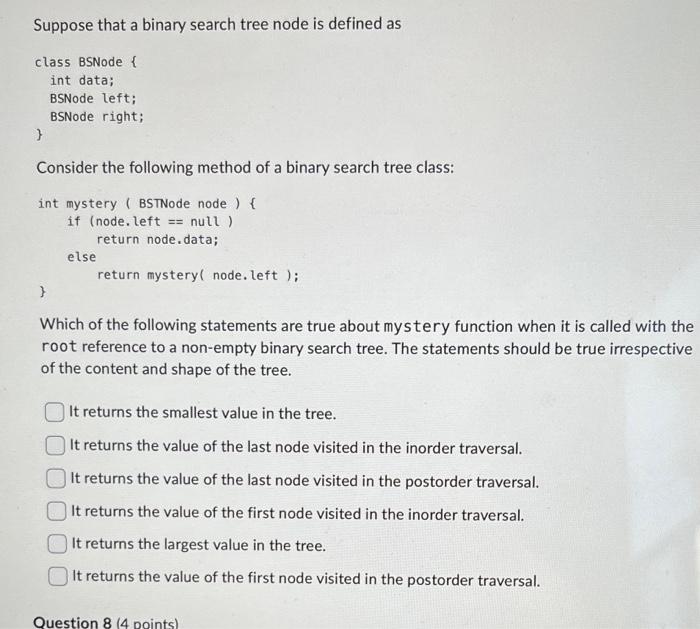Solved What is the performance of the function below? Assume | Chegg.com