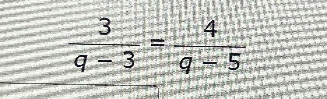 Solved 3q-3=4q-5 | Chegg.com