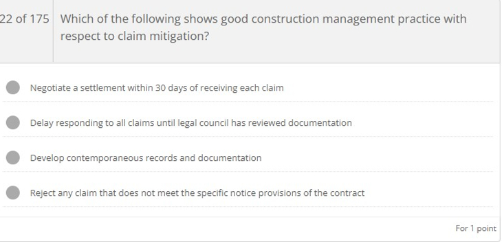 Solved 22 ﻿of 175 ﻿Which of the following shows good | Chegg.com