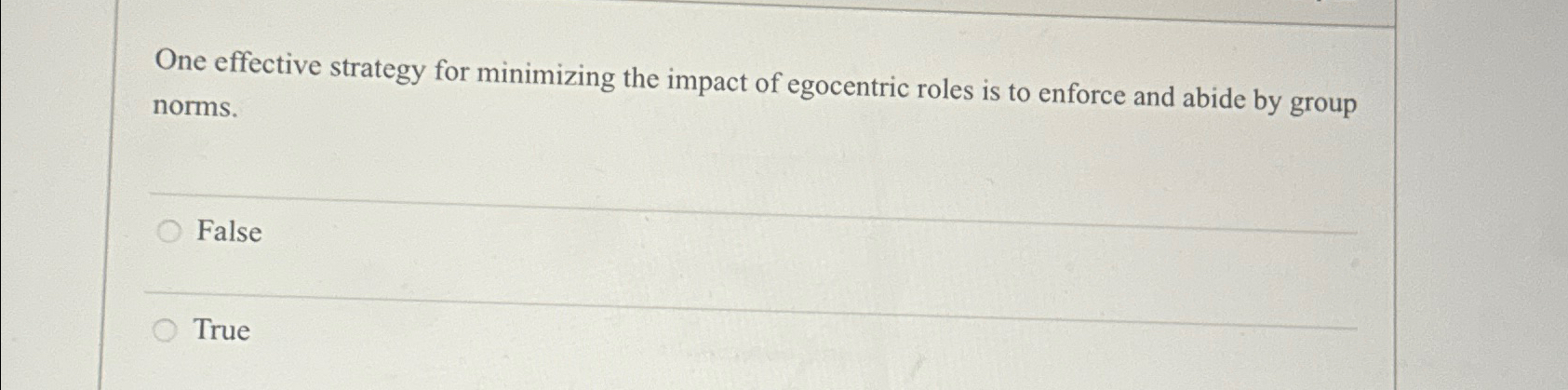 Solved One effective strategy for minimizing the impact of | Chegg.com