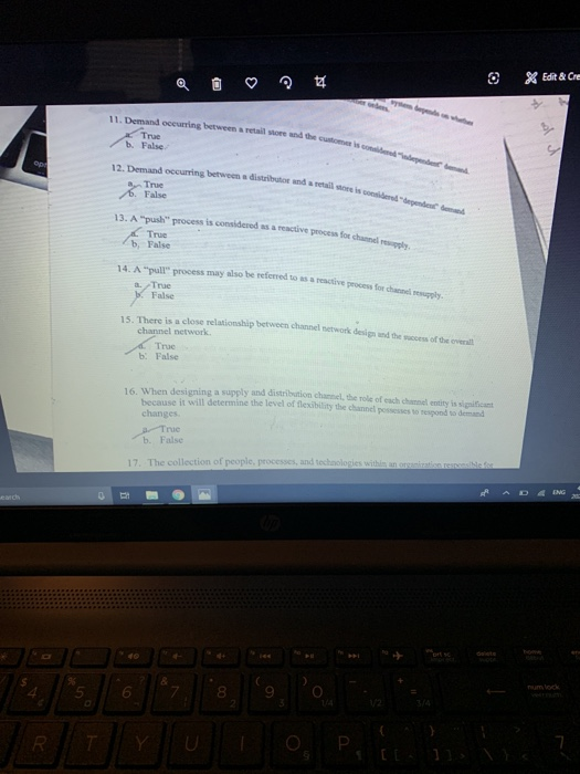 Solved A "push" process is considered as a reactive process | Chegg.com