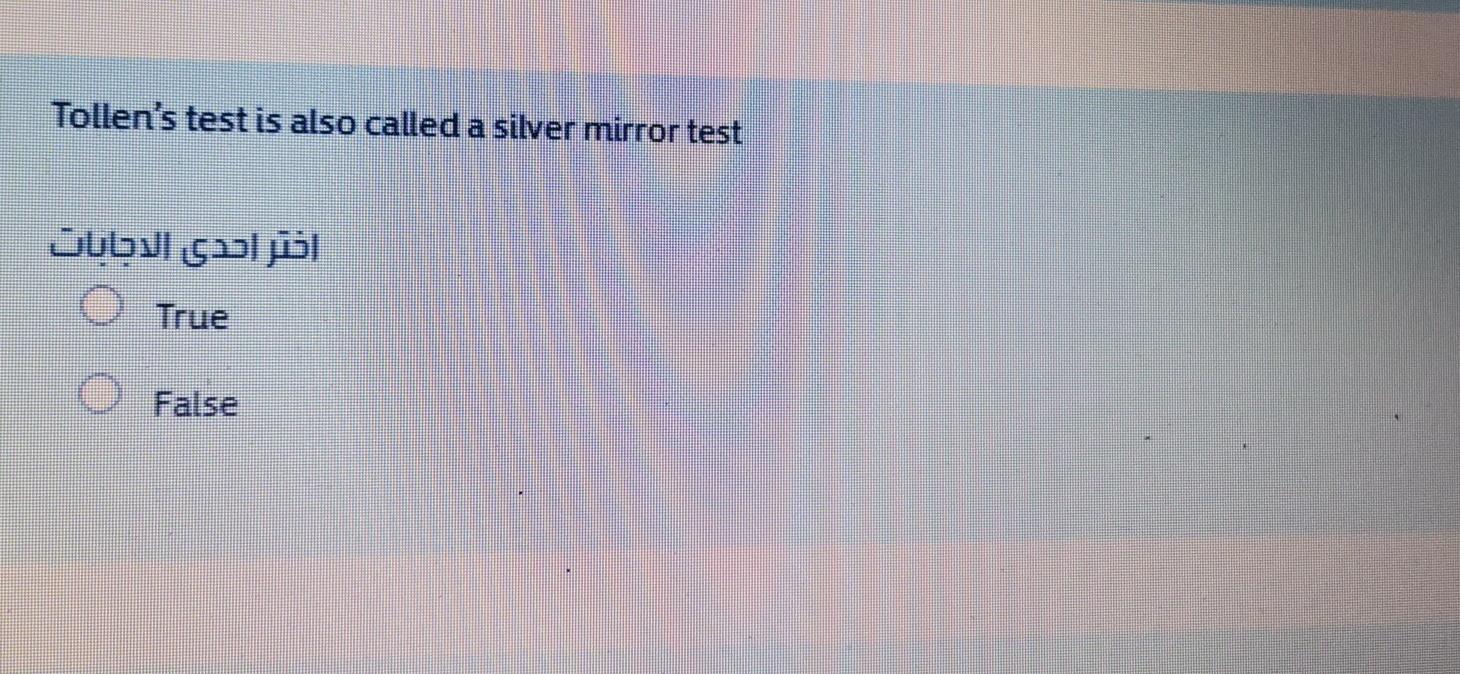 Solved Tollen's test is also called a silver mirror test | Chegg.com