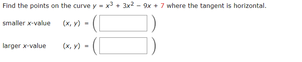 Solved cFind the points on the curve y=x3+3x2-9x+7 ﻿where | Chegg.com
