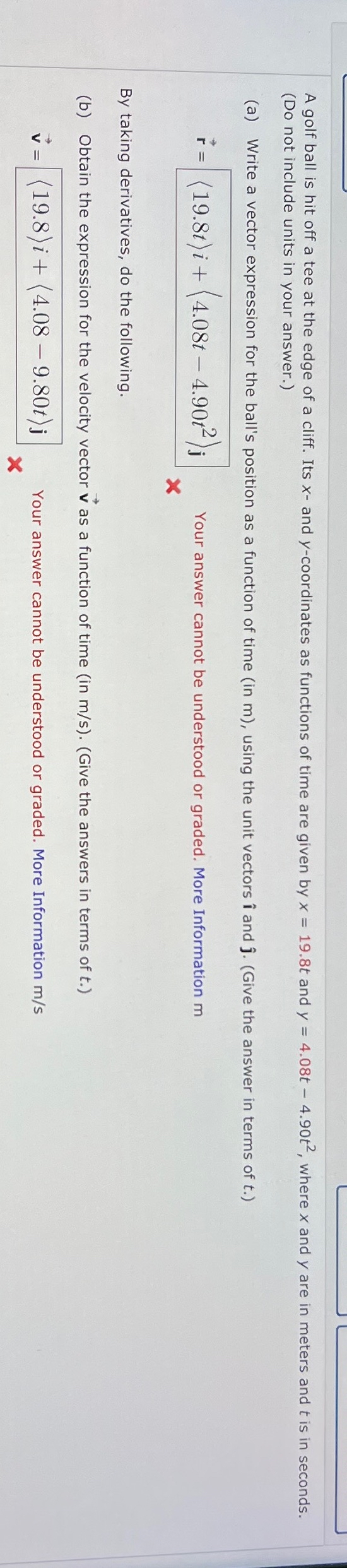 Solved (Do not include units in your answer.)(a) ﻿Write a | Chegg.com