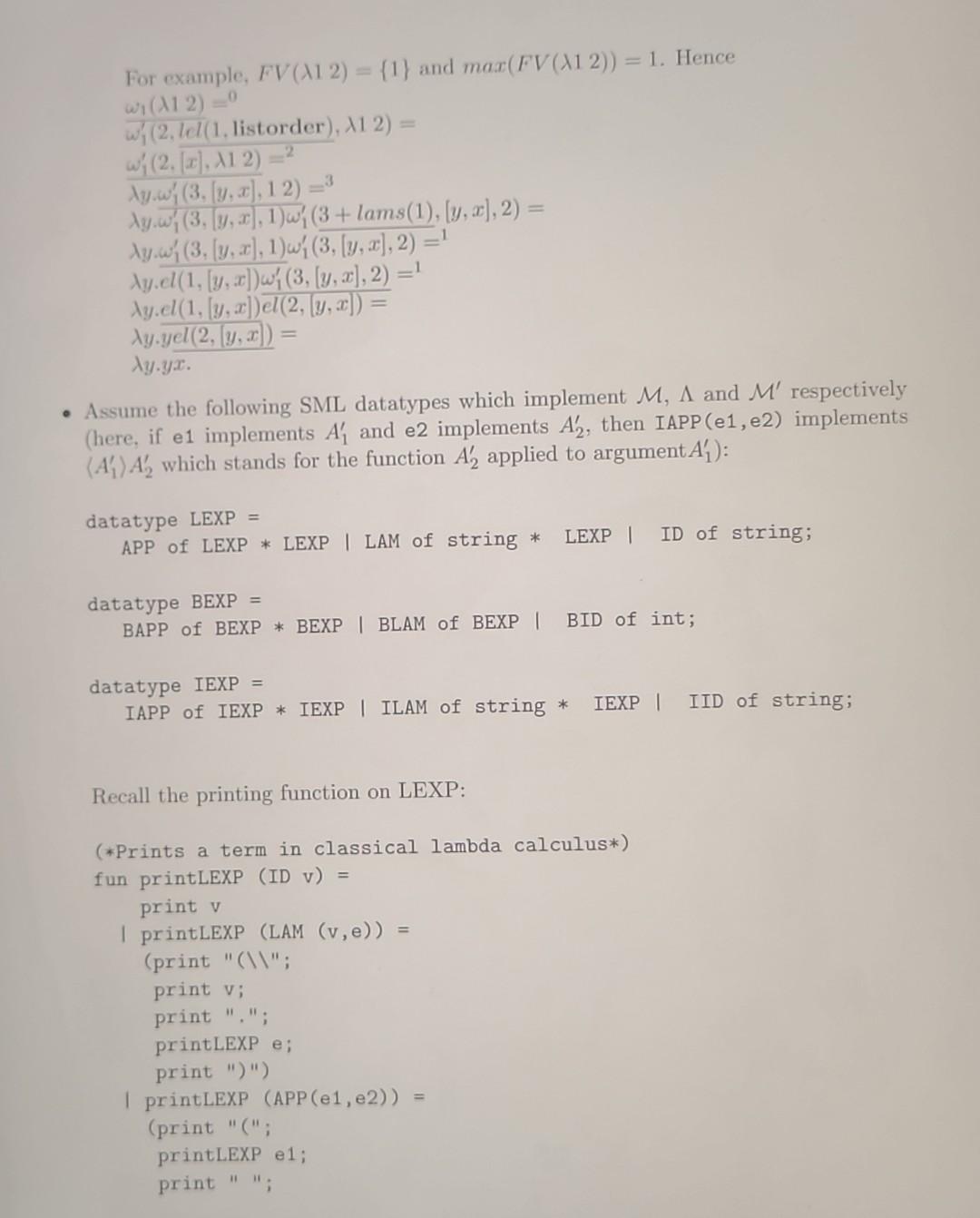 Solved - The syntax of the classical λ-calculus is given by | Chegg.com