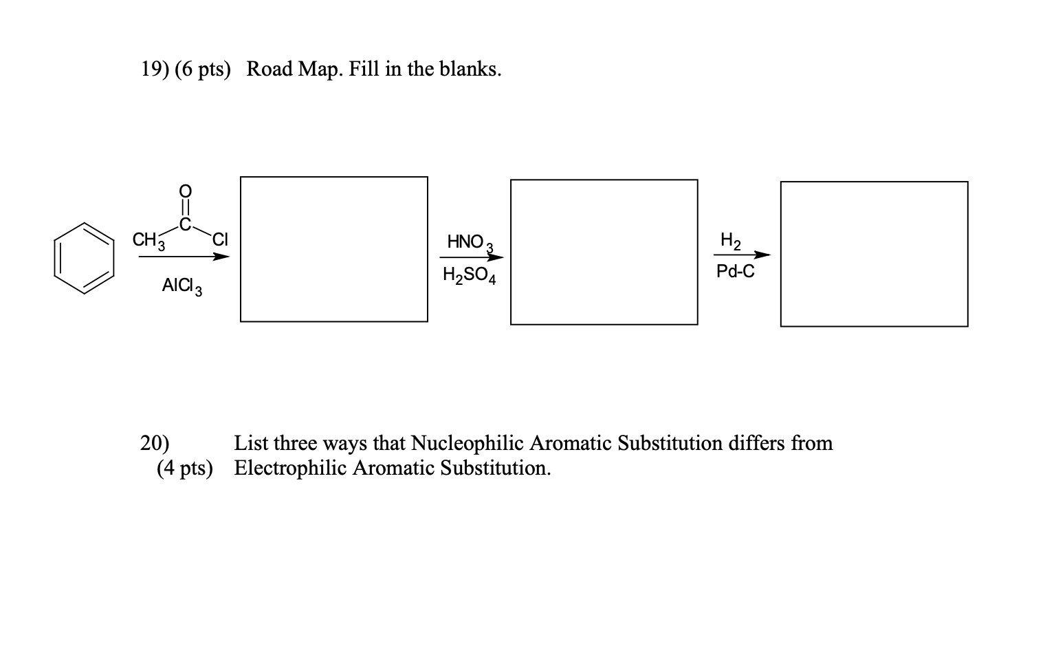 Solved 19) ( 6 ﻿pts) ﻿Road Map. Fill in the blanks. 20) | Chegg.com