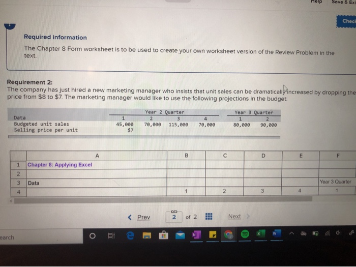 Solved Save & Exi Check Required information The Chapter 8 | Chegg.com