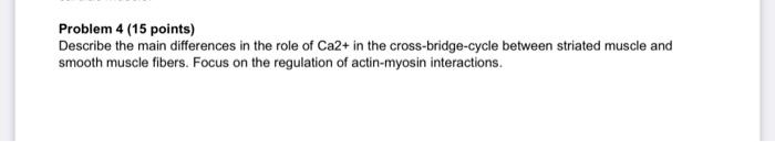 Solved Problem 4 (15 points) Describe the main differences | Chegg.com