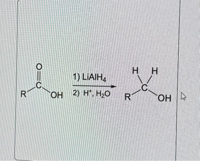Solved A carboxylic acid is converted to a primary alcohol | Chegg.com
