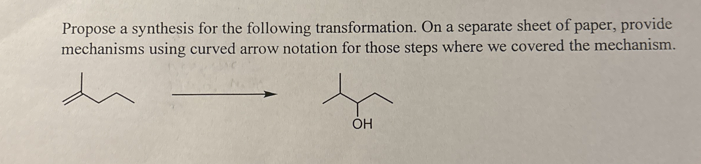 Solved by an EXPERT Propose a synthesis for the following ...