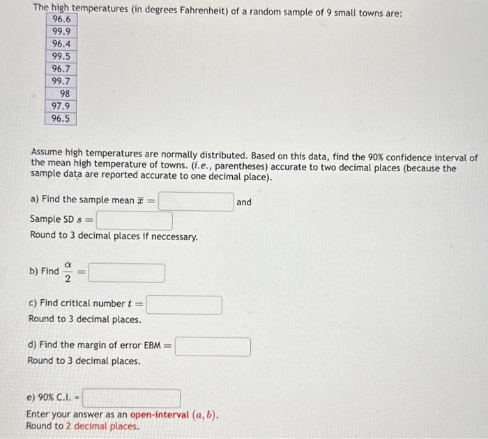 Solved Confidence Interval for mean with unknow σ | Chegg.com
