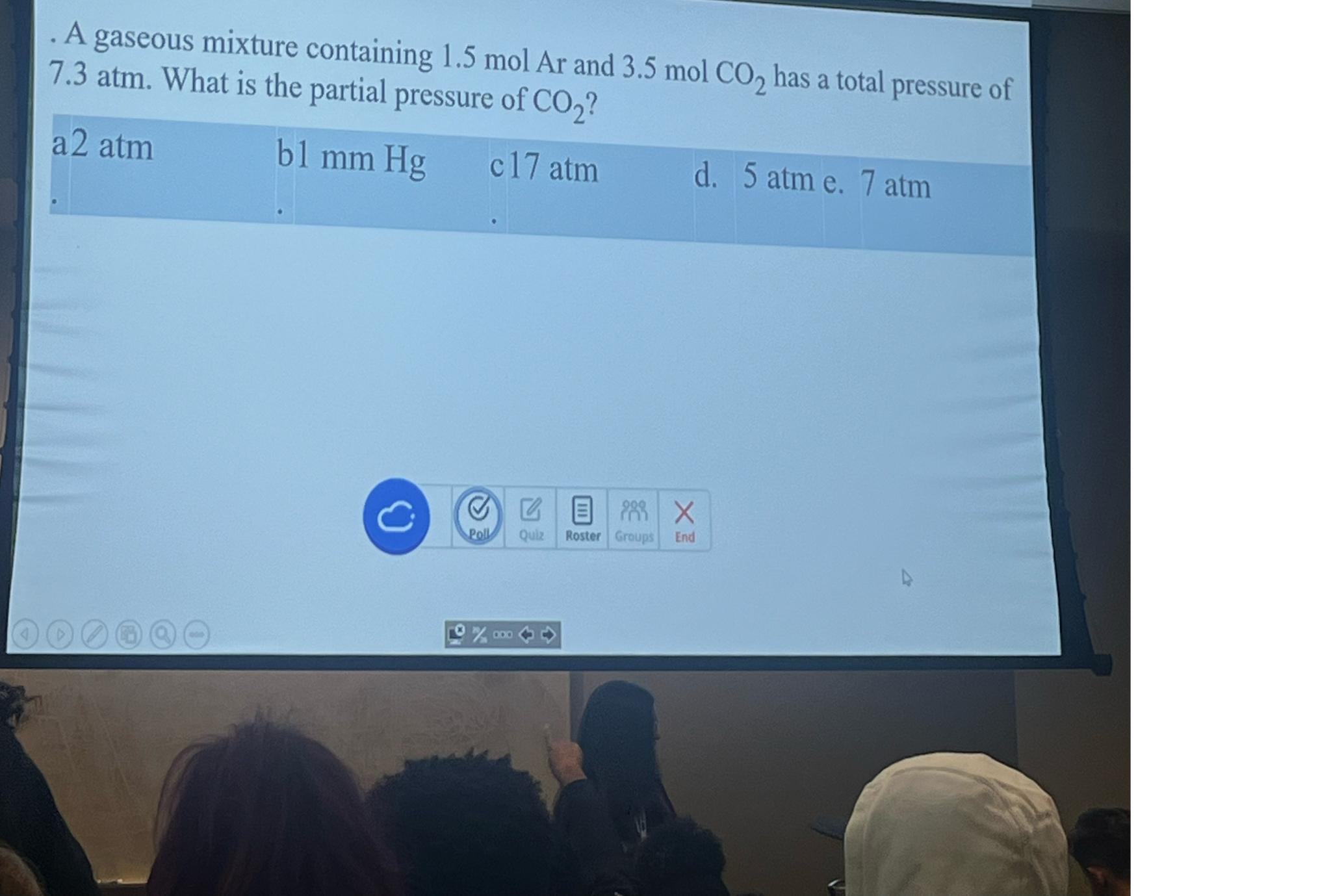 Solved A gaseous mixture containing 1.5molAr and | Chegg.com