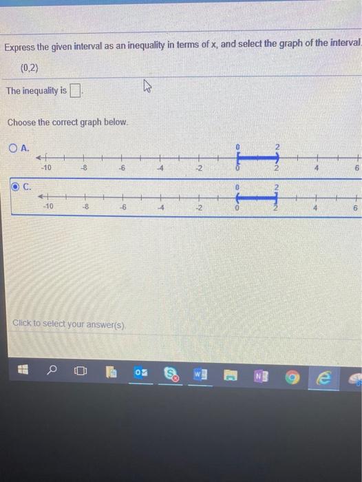 Solved Express the given interval as an inequality in terms | Chegg.com