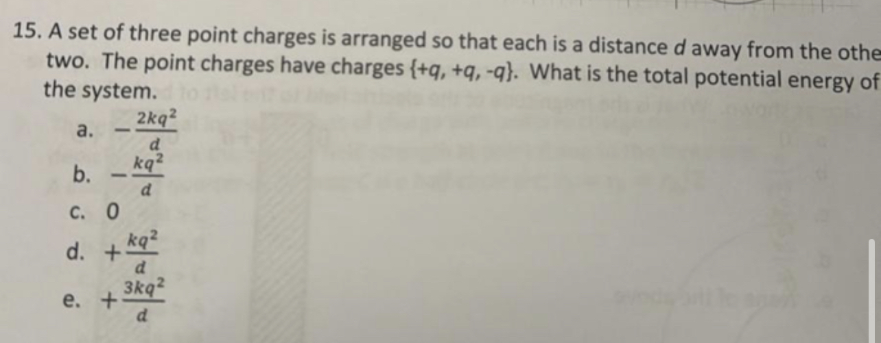 Solved A set of three point charges is arranged so that each | Chegg.com