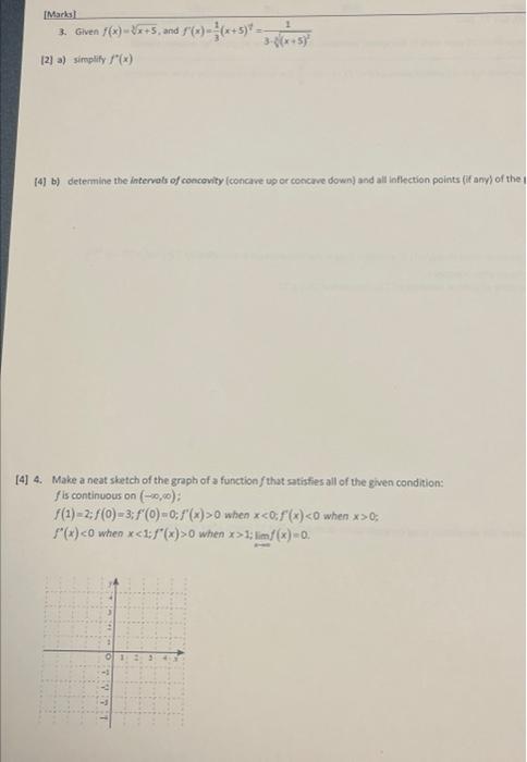 Solved 3 Given F X 2x 5 And F X 31 X 5 4 3⋅ X 5 21 [2]